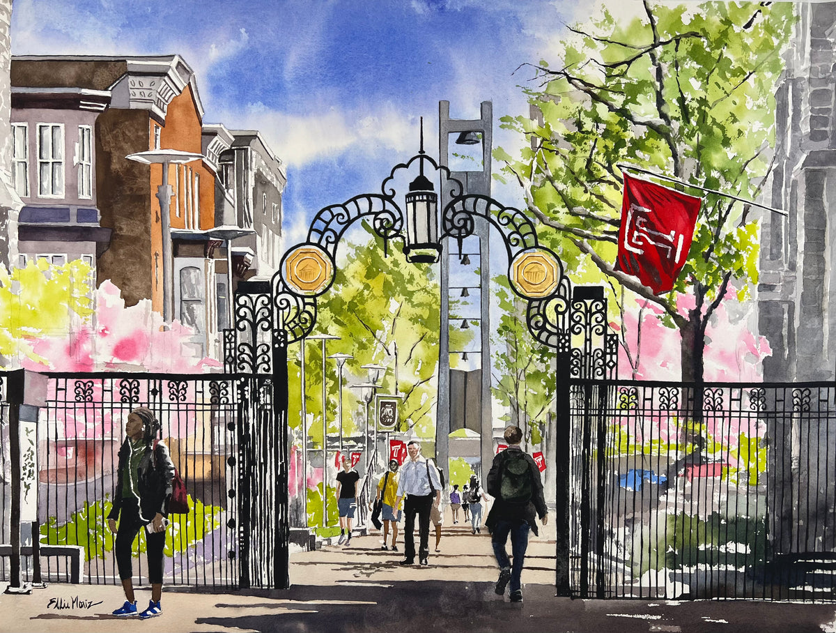 Temple Polett Walk Gate– Ellie Moniz Watercolors